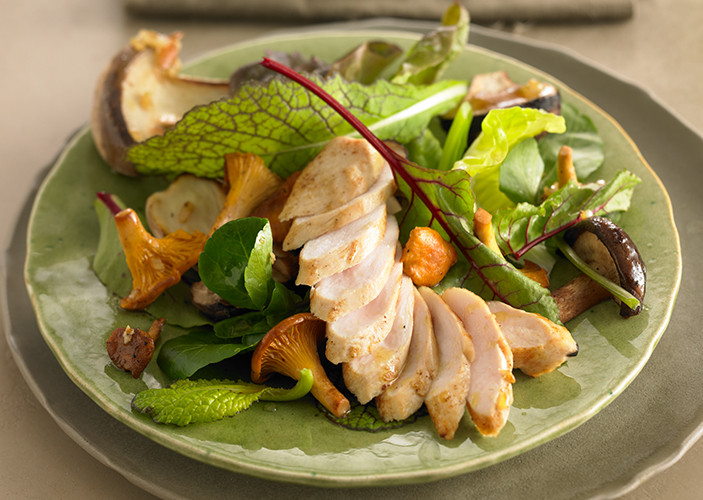 Recipe: Saddle of rabbit on a bed of warm mushrooms